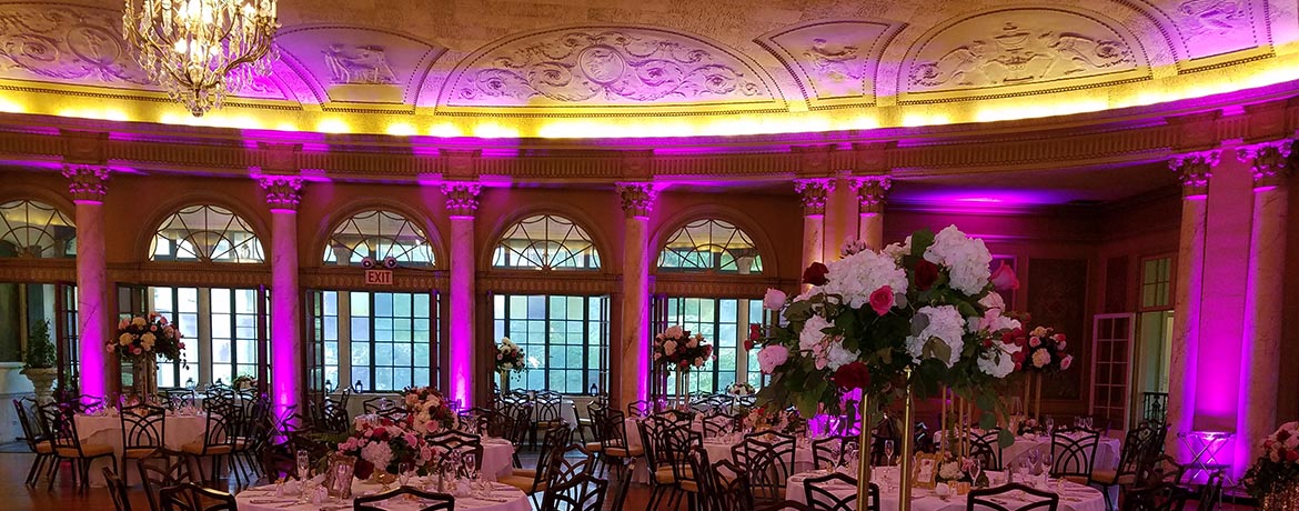 Custom Venue Lighting, Uplighting and Monograms